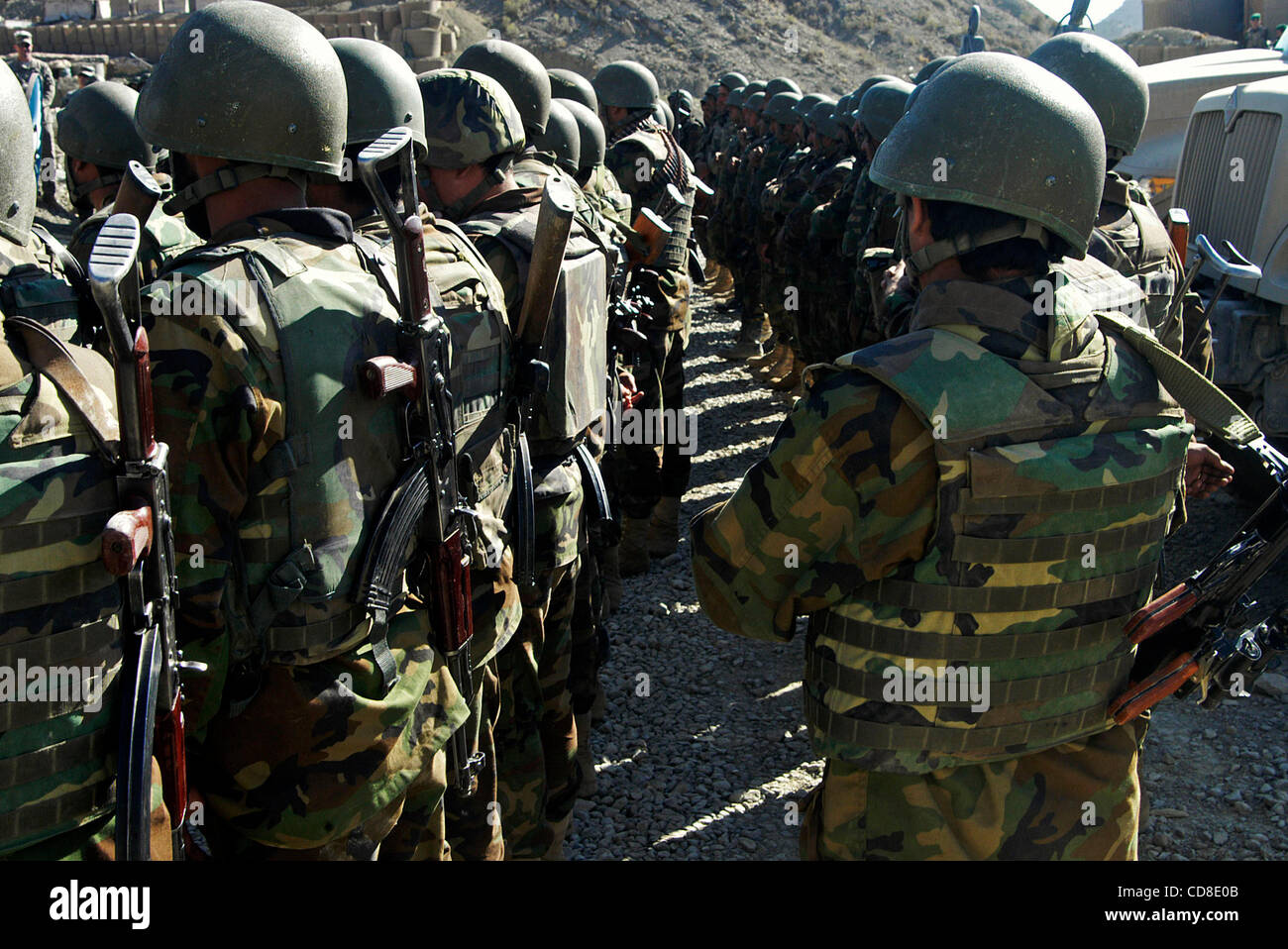 Oct 24, 2008 - Paktya, Afghanastan - Afghan soldiers at Combat Outpost ...