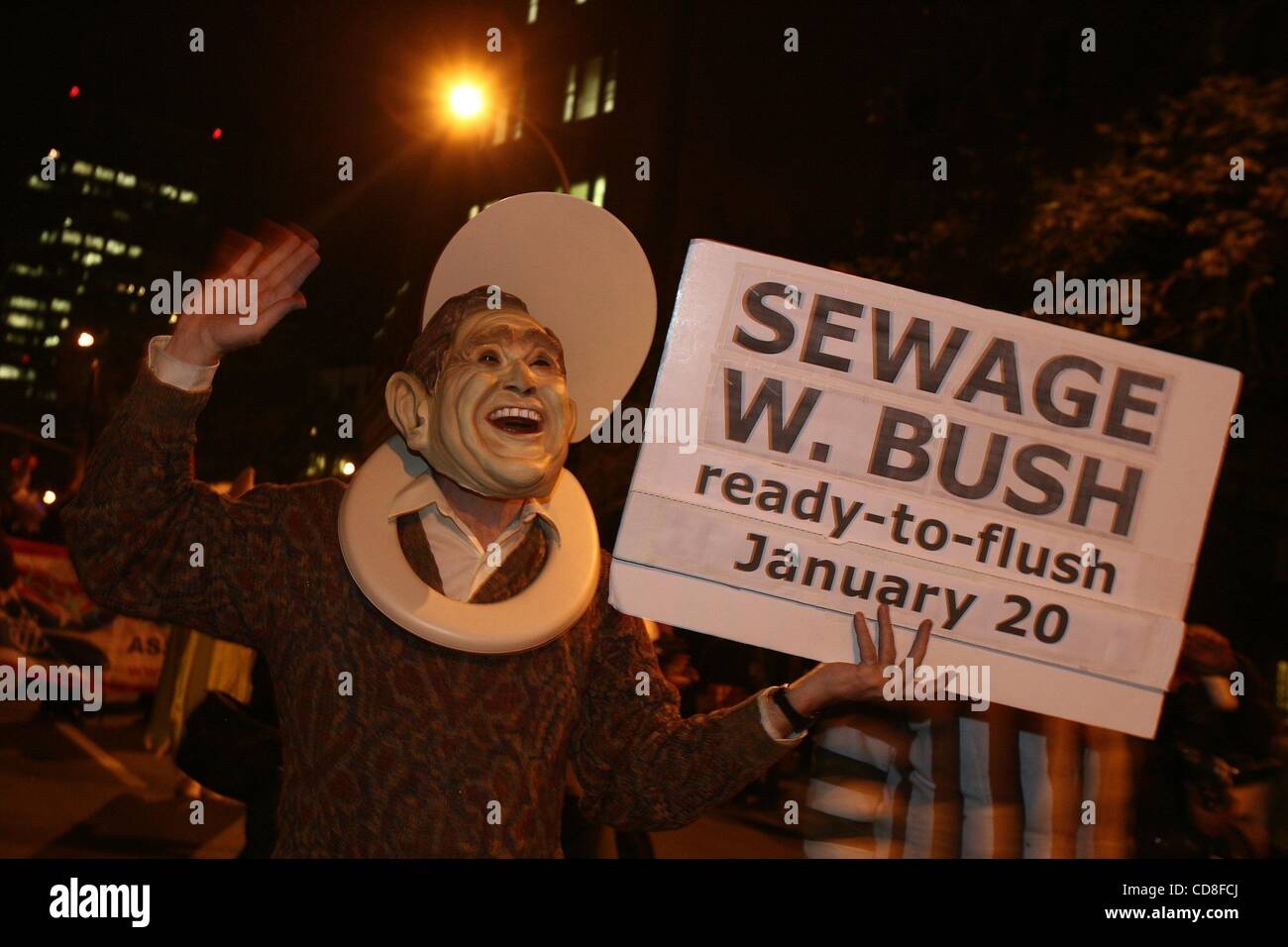 Oct 31, 2008 - New York, New York, USA - A parade participant marches ...