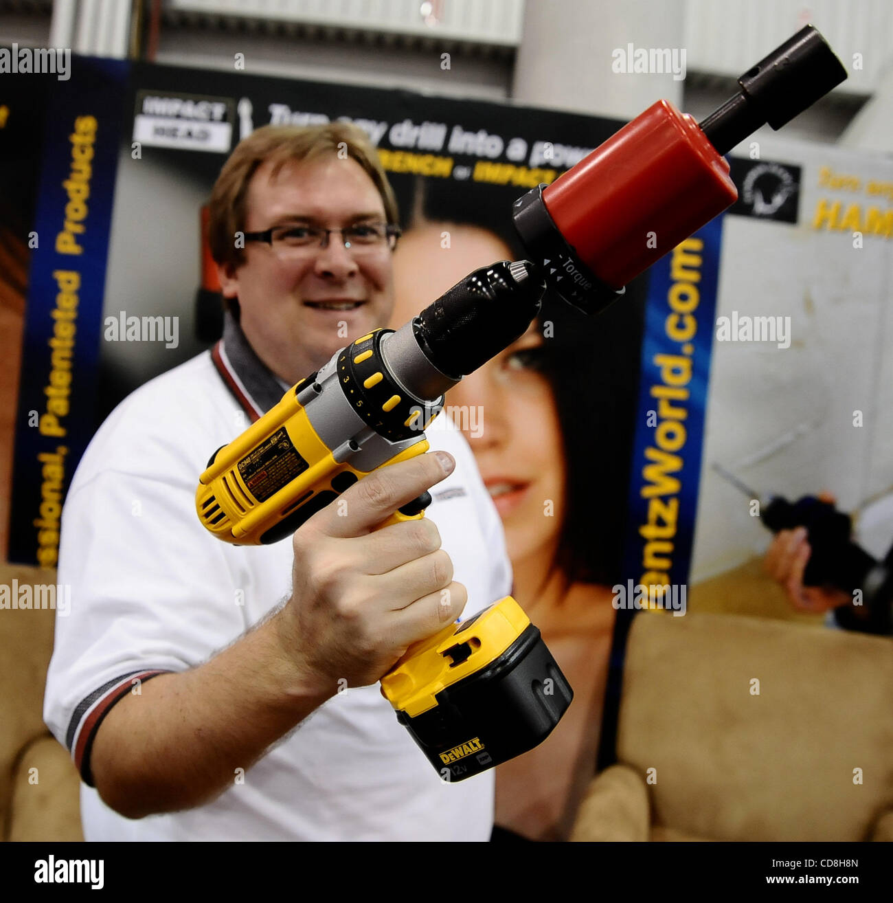 Gary Moran with Inventz World shows their new unit called the Impact ...