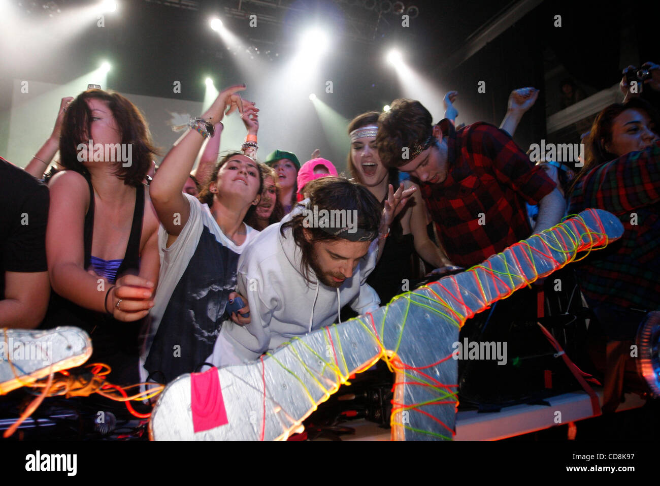 Girl Talk is the stage name of musician Gregg Gillis (beard and ...