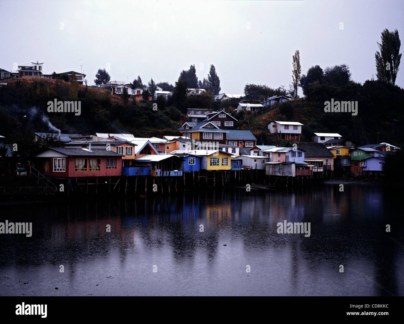 Nov 20, 2008 - Castro, Chile - The Palafitos, houses on stilts, are a ...