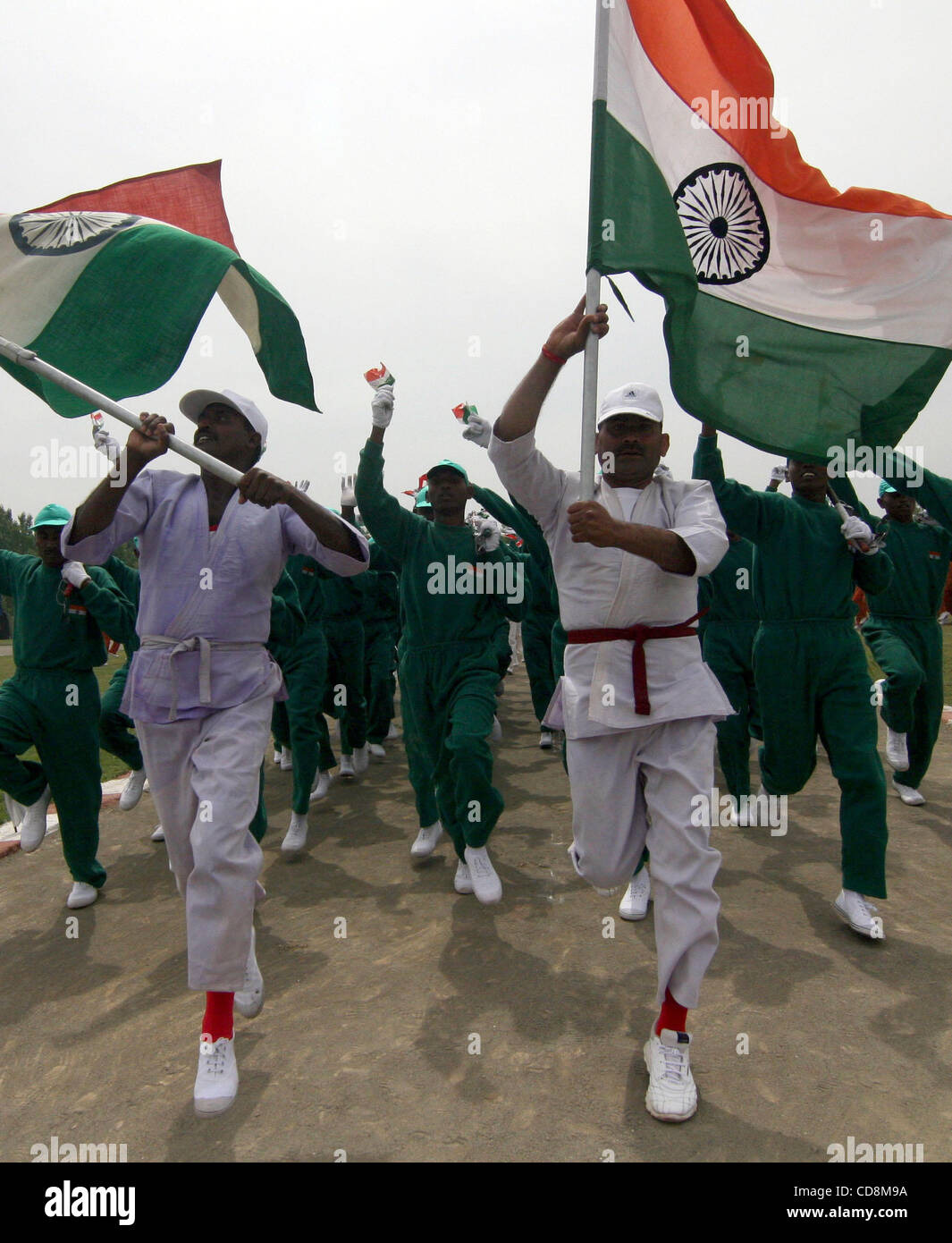 Newly raised recruits of the indian Central Reserve Police Force (CRPF ...