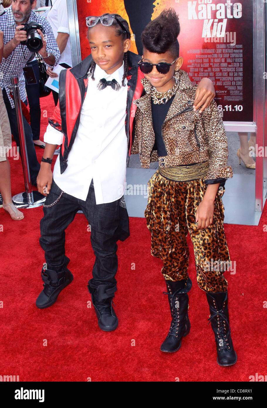 Jun. 07, 2010 - Los Angeles, California, U.S. - Jaden Smith and Willow ...