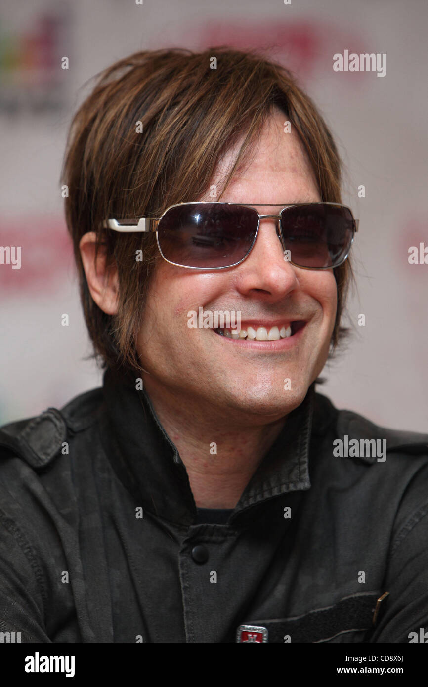 American rock band The Exies attending Muz-TV Russia 2010 Award ...