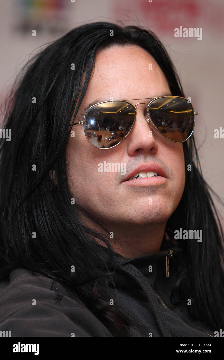 American rock band The Exies attending Muz-TV Russia 2010 Award ...