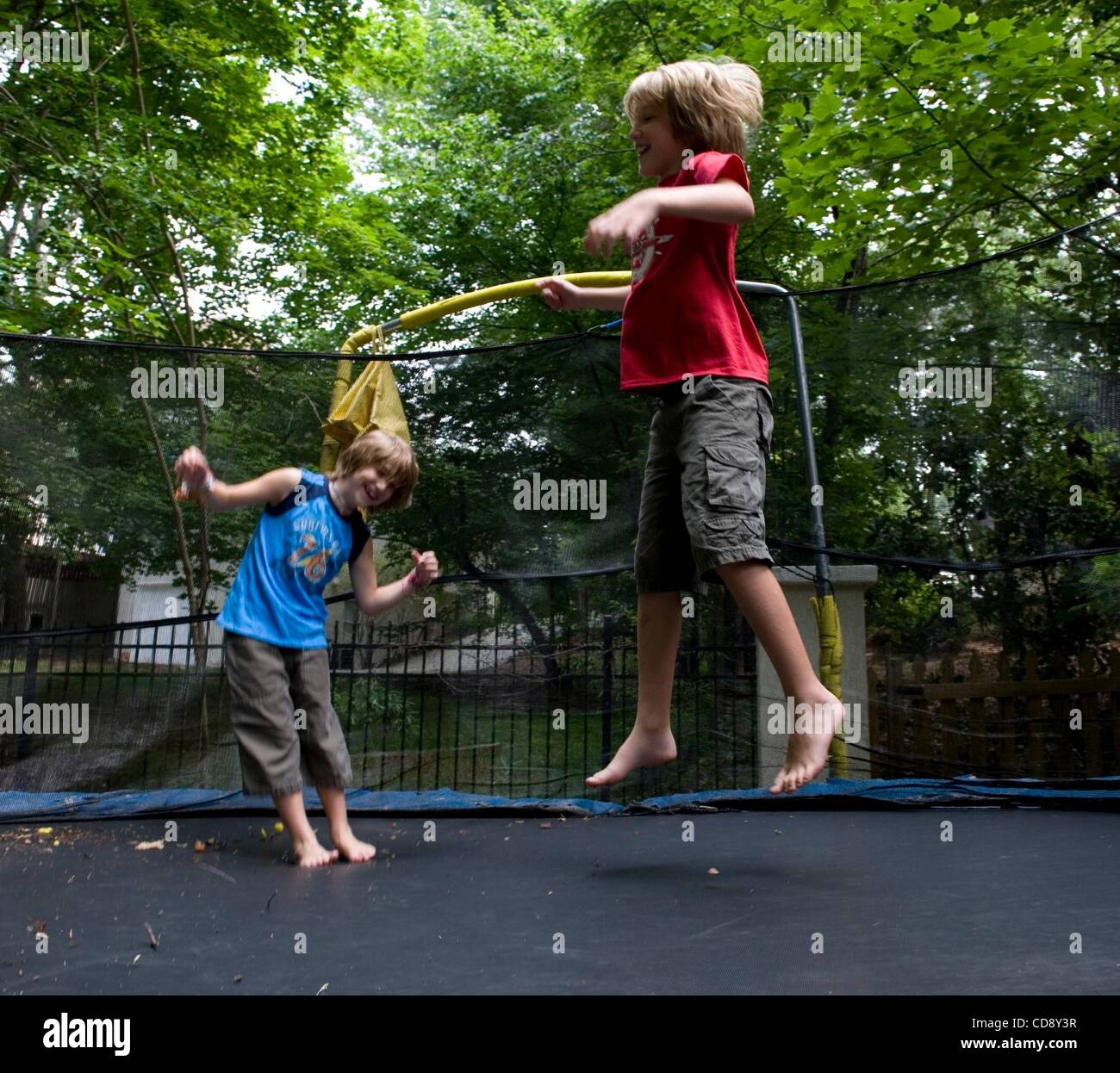 Jun 12, 2010 - Roswell, Georgia, U.S. - GAVIN BAKER, red shirt, 11, and ...