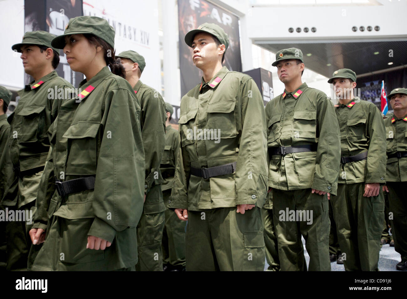 Jun 15, 2010 - Los Angeles, California, U.S. - Green clad army dressed ...