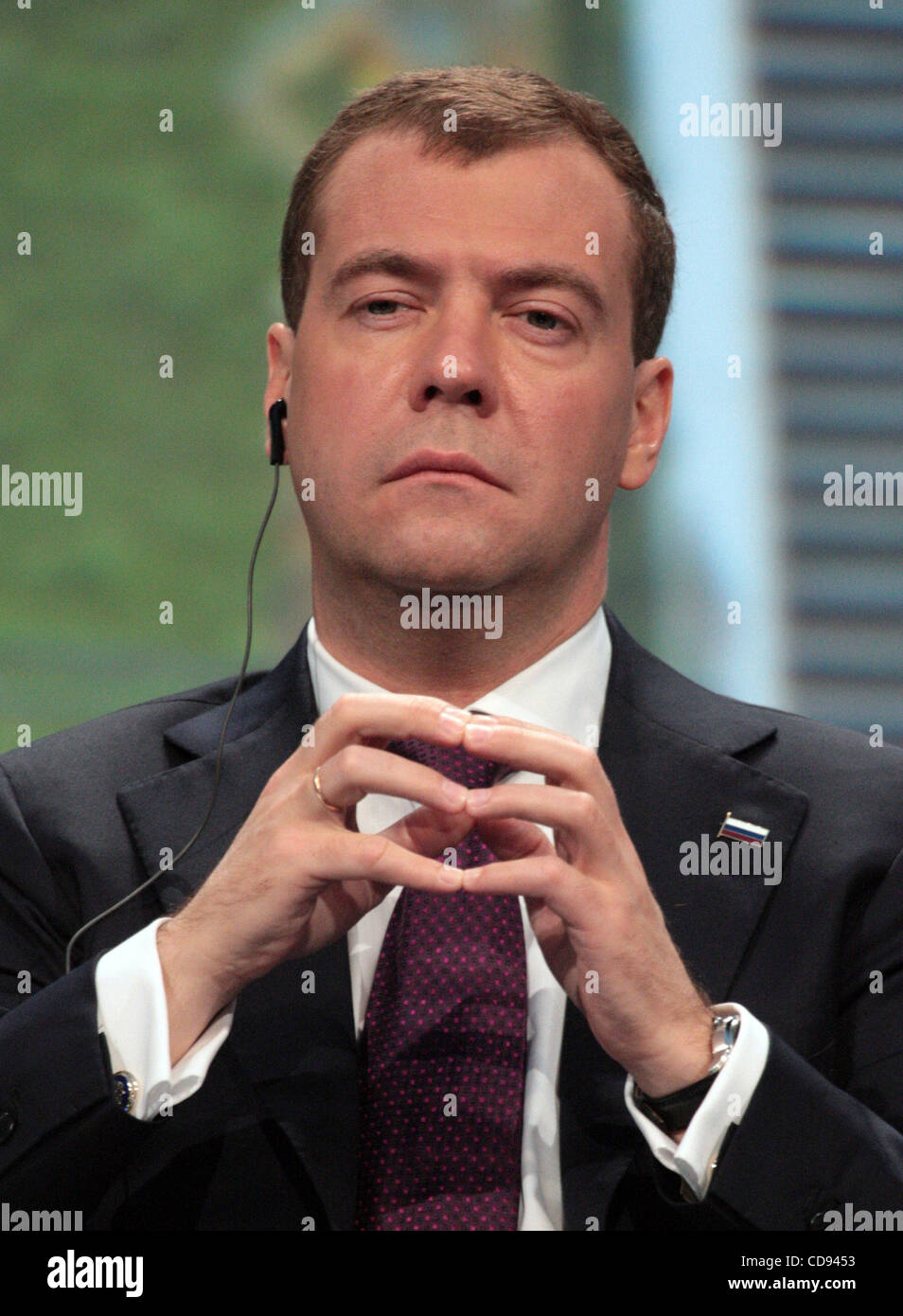 Russian President Dmitry Medvedev attends St.Petersburg International ...