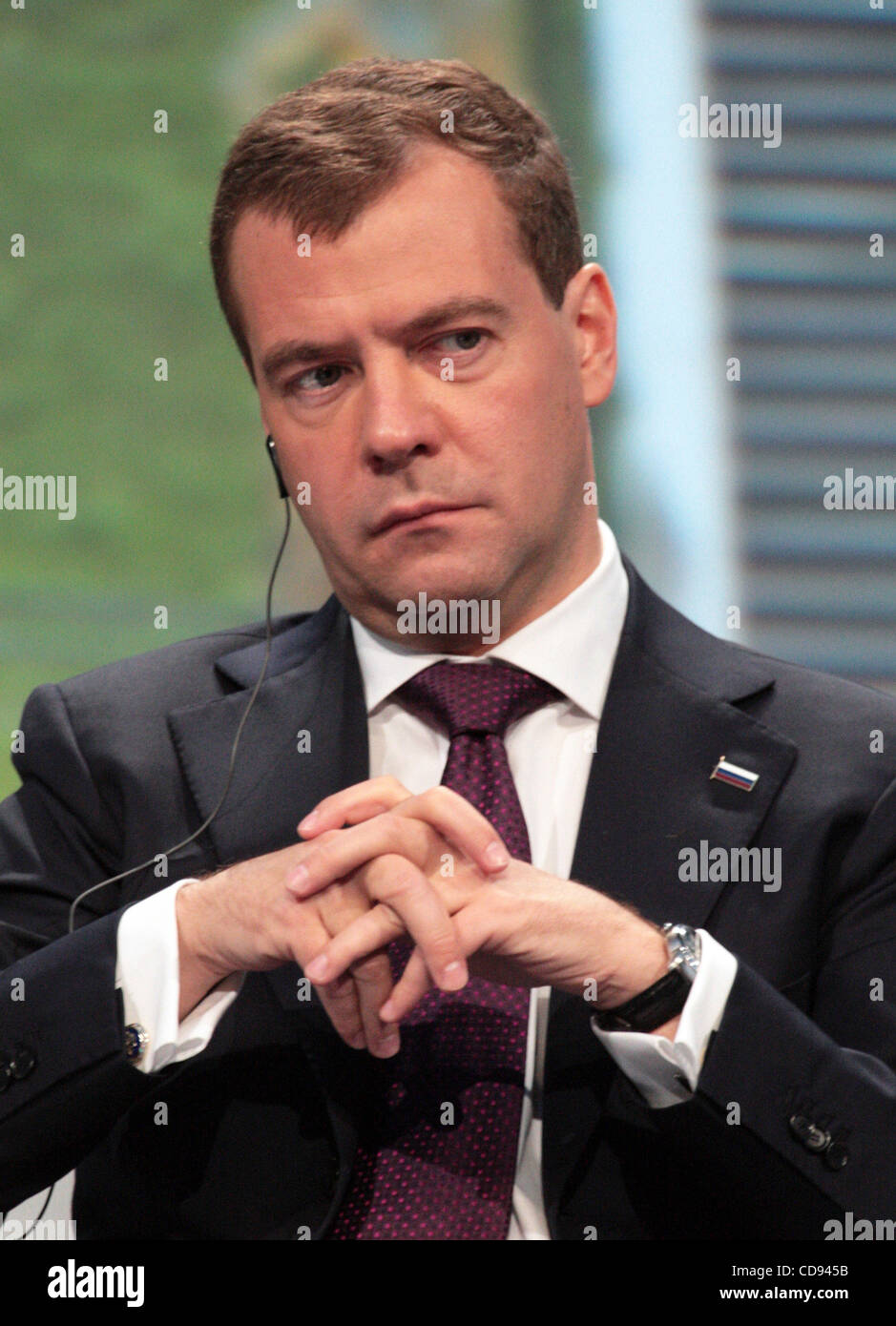 Russian President Dmitry Medvedev attends St.Petersburg International ...