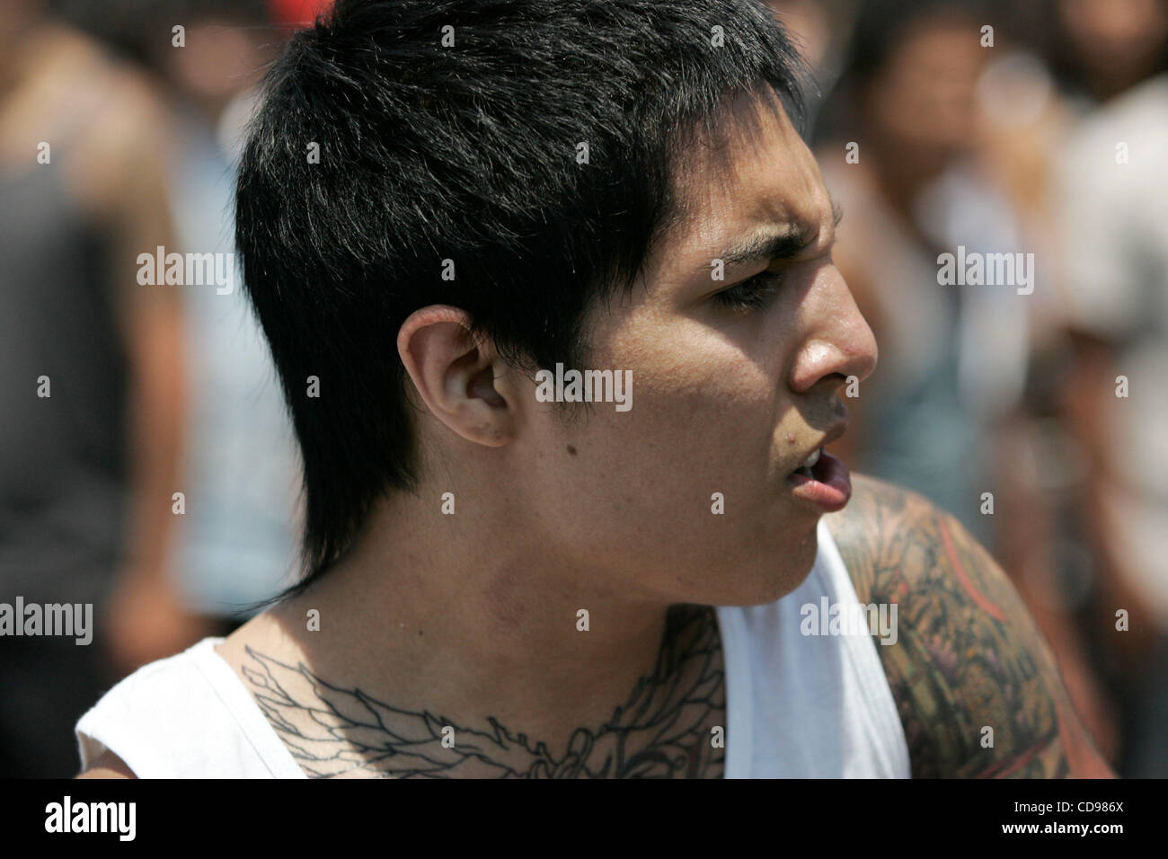 Mosh pits persisted nonstop during the show. Young men slamdance in the ...