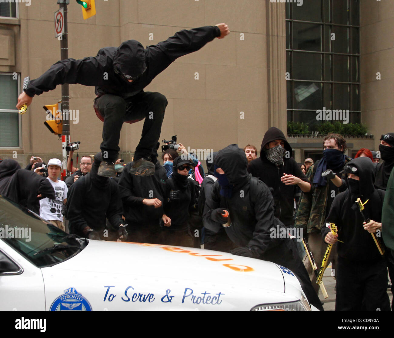 G20 summit toronto protest hi-res stock photography and images - Alamy