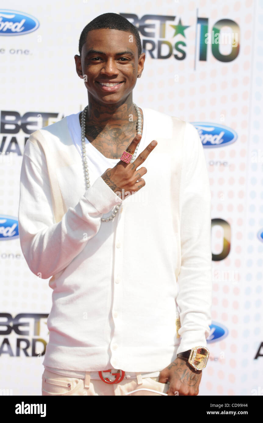 Jun 27, 2010 - Los Angeles, California, USA - Singer SOULJA BOY arrives ...