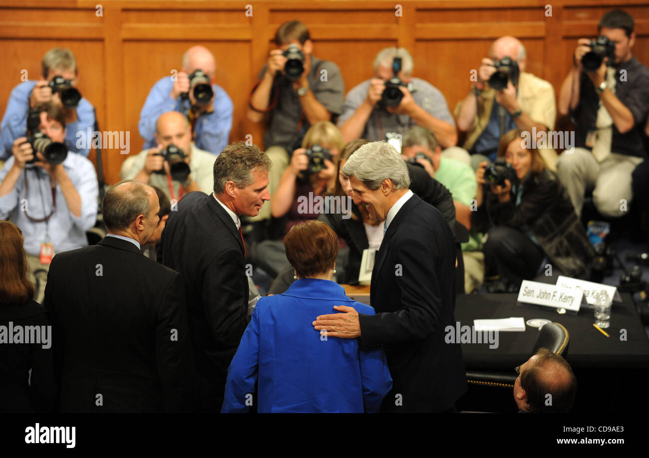 Washington, D.C., USA - Solicitor General Elena Kagan speaks to Senator ...