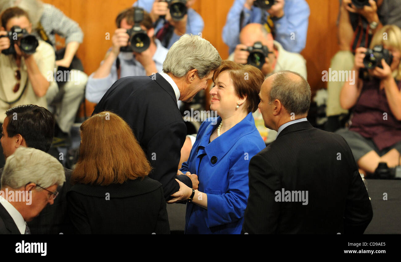 Washington, D.C., USA - Solicitor General Elena Kagan speaks to Senator ...