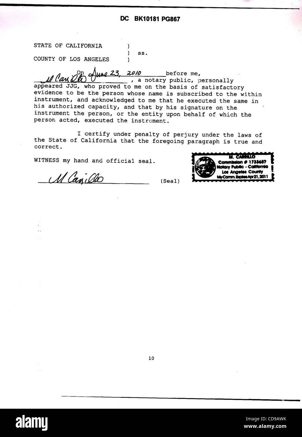 Signed Divorce Papers