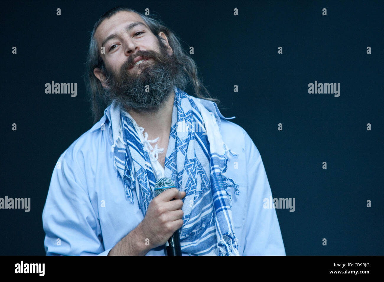 American Hasidic Jewish reggae musician Matisyahu (Matthew Paul Miller ...