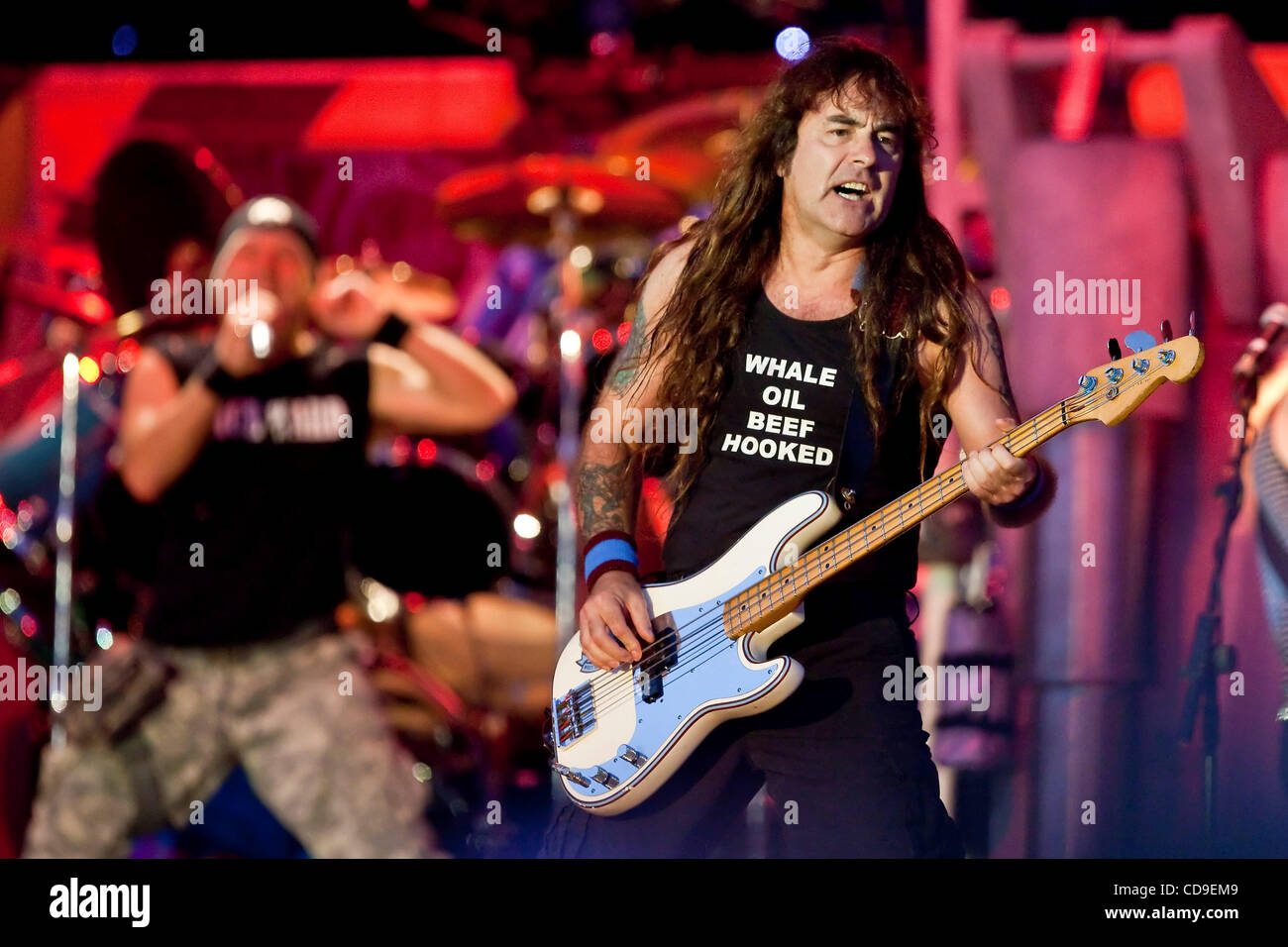 Steve Harris of Iron Maiden performs live at Cisco Ottawa Bluesfest in ...