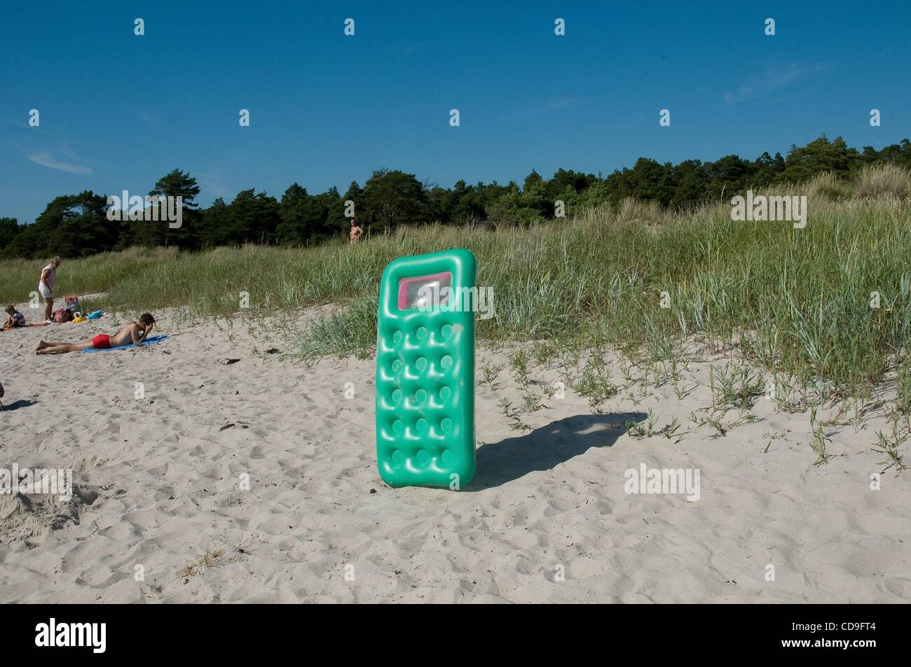 Jul 09, 2010 - Visby, Gotland, Sweden - Kids enjoy Tofta beach, about ...