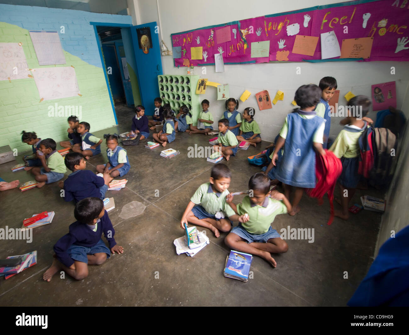 Indian school kids in ngo High Resolution Stock Photography and Images ...