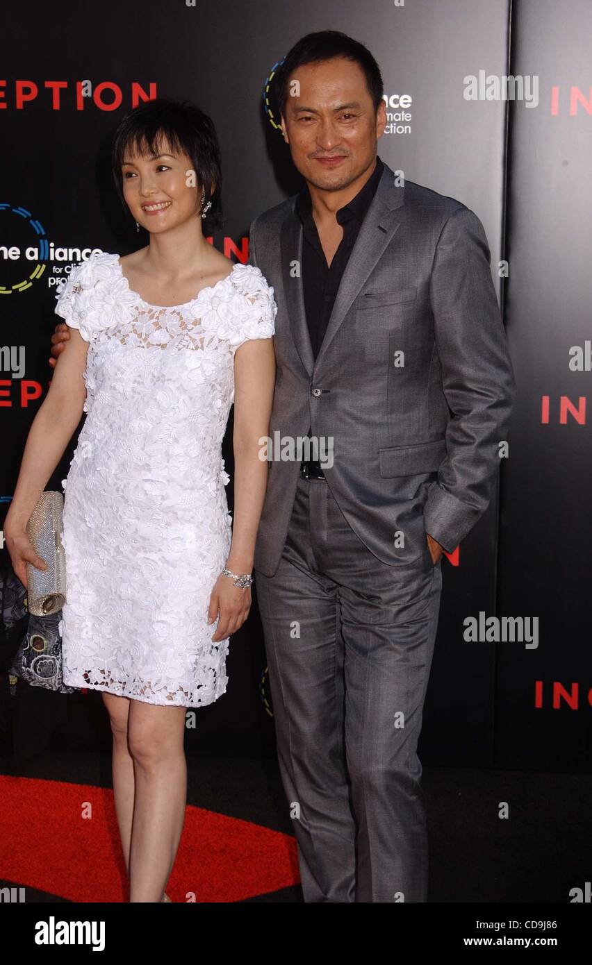 July 13, 2010 - Hollywood, California, U.S. - KEN WATANABE & WIFE ...