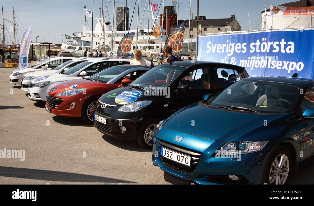 Jul 17, 2010 - Visby, Sweden - New Generation Green Cars on display in ...