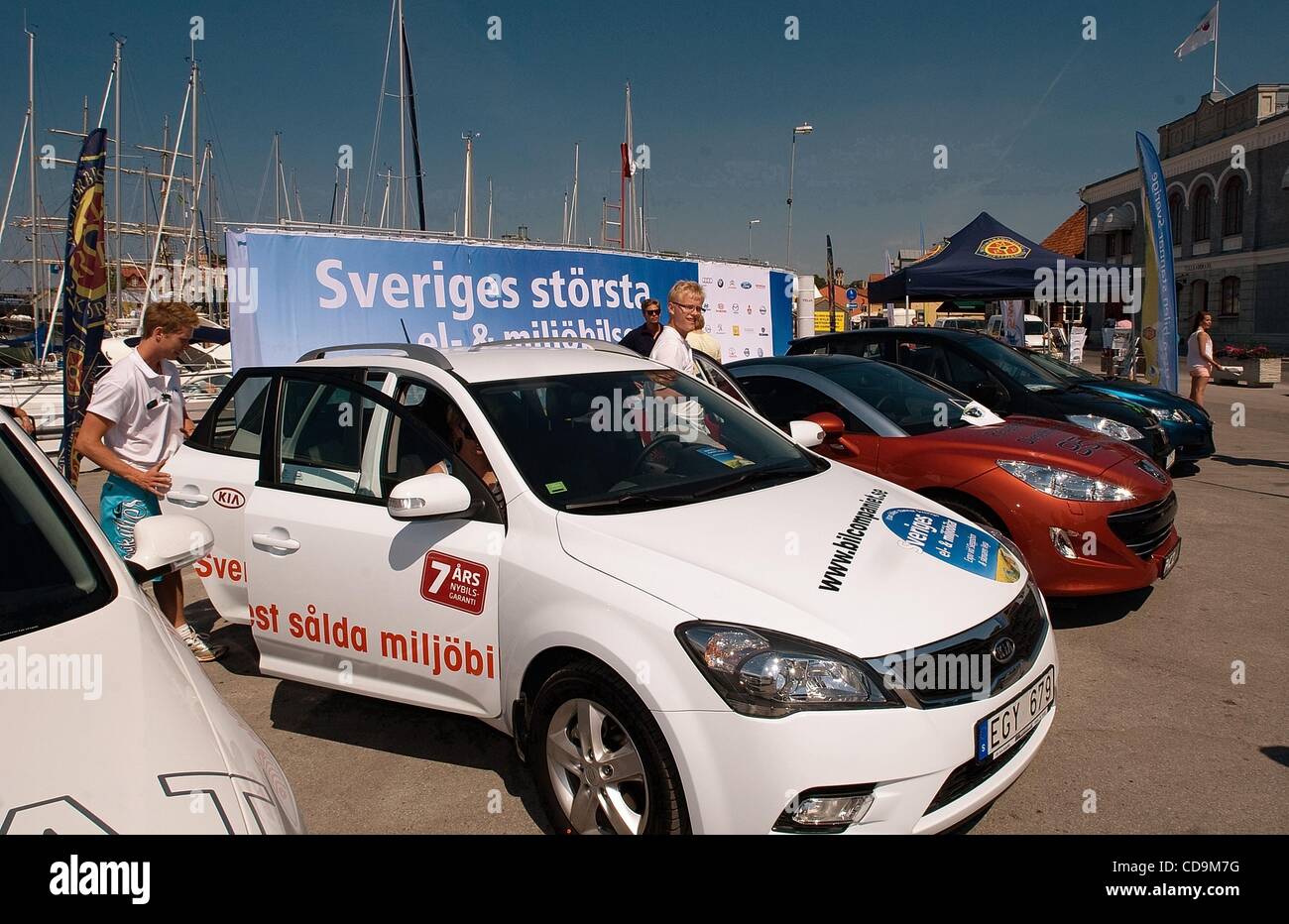 Jul 17, 2010 - Visby, Sweden - New Generation Green Cars on display in ...