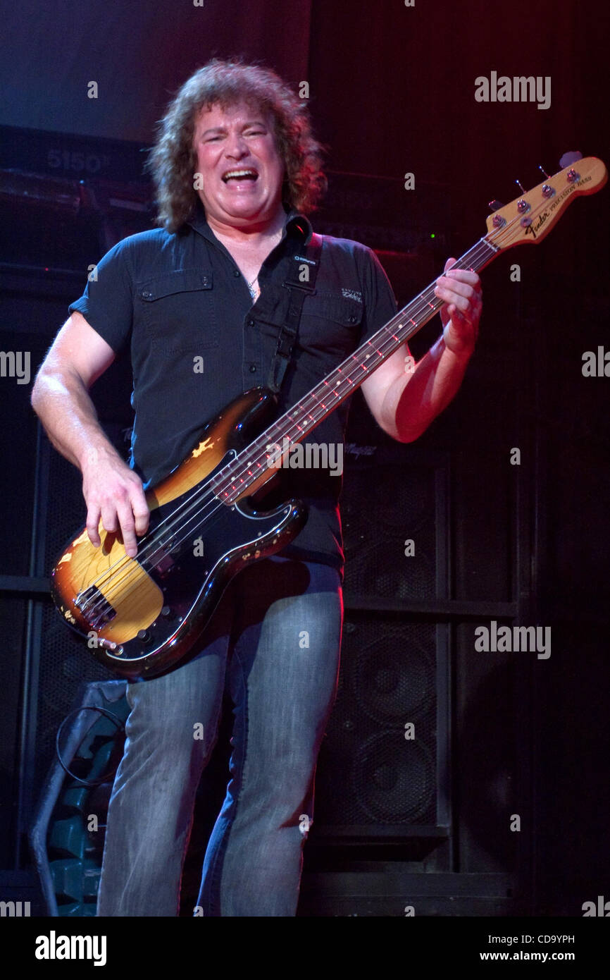 28 July 2010: Ted Nugent bassist Greg Smith performs at the House of ...