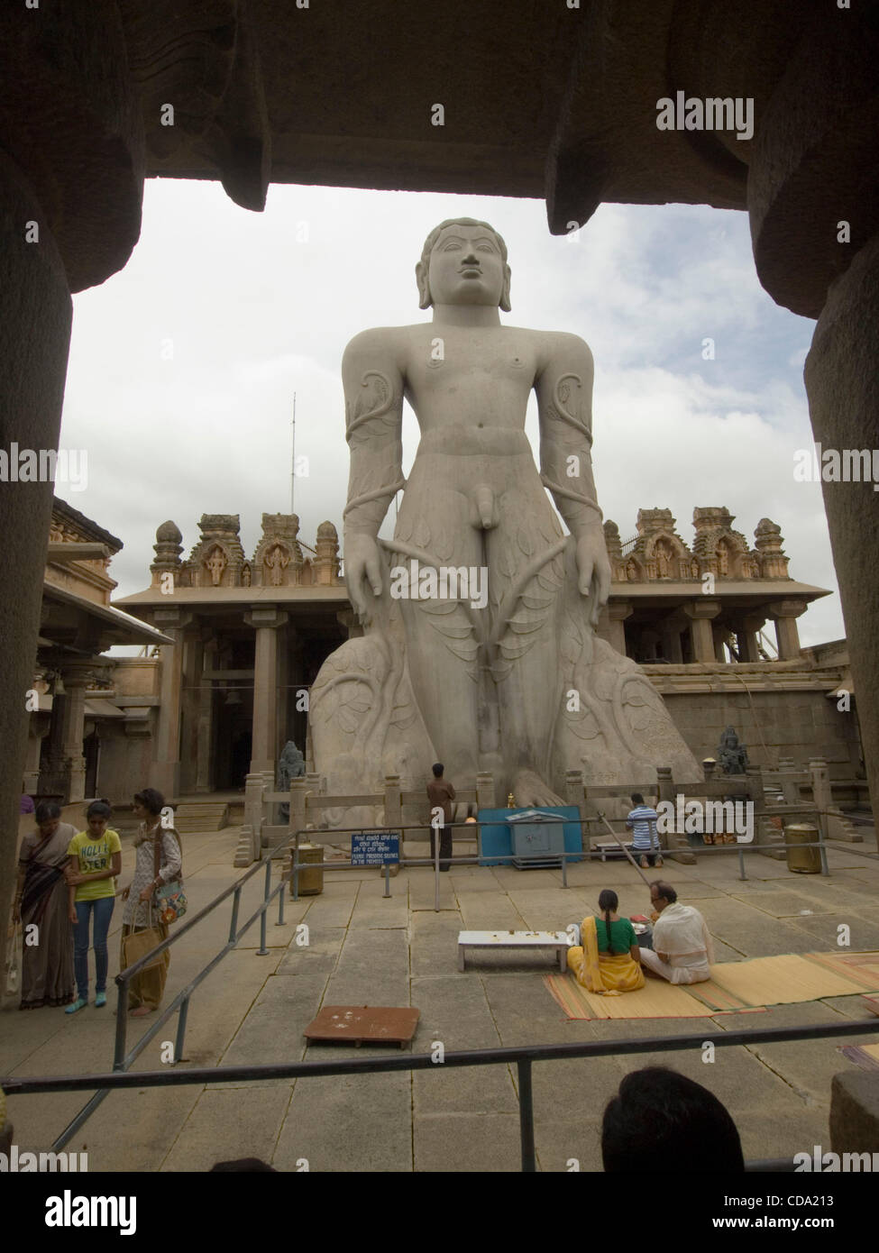 Icons in Jain Temple in Shravanabelagola, Karnataka, India Stock Photo ...