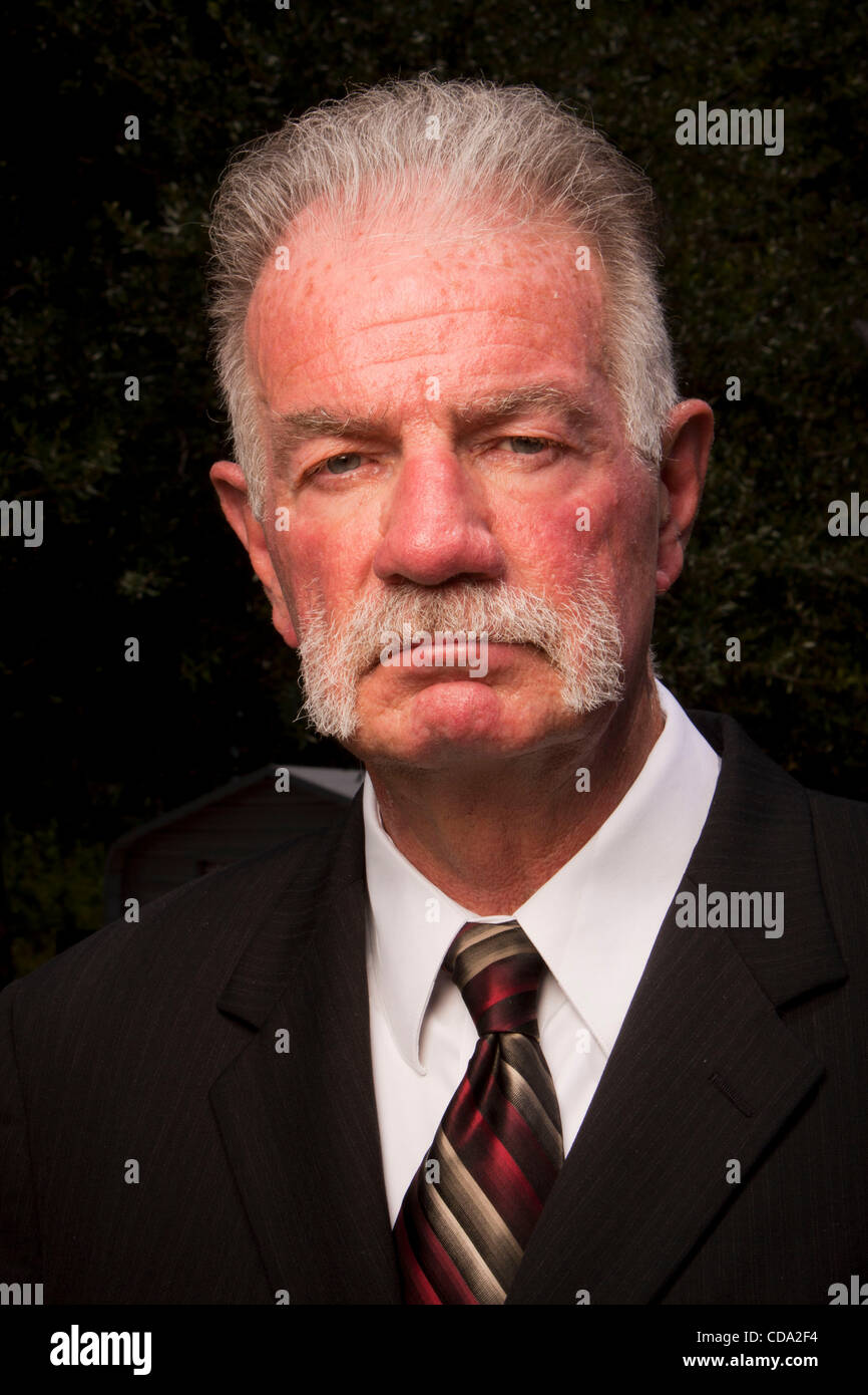 Aug. 01, 2010 - Gainesville, Florida, U.S. - Pastor TERRY JONES poses ...