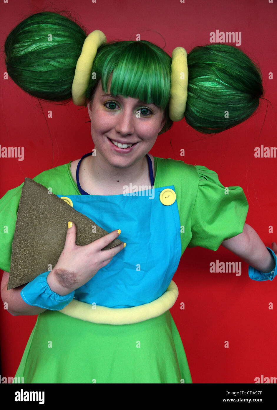 Aug 14, 2010 - Montreal, Quebec, Canada - Otakuthon participant poses ...