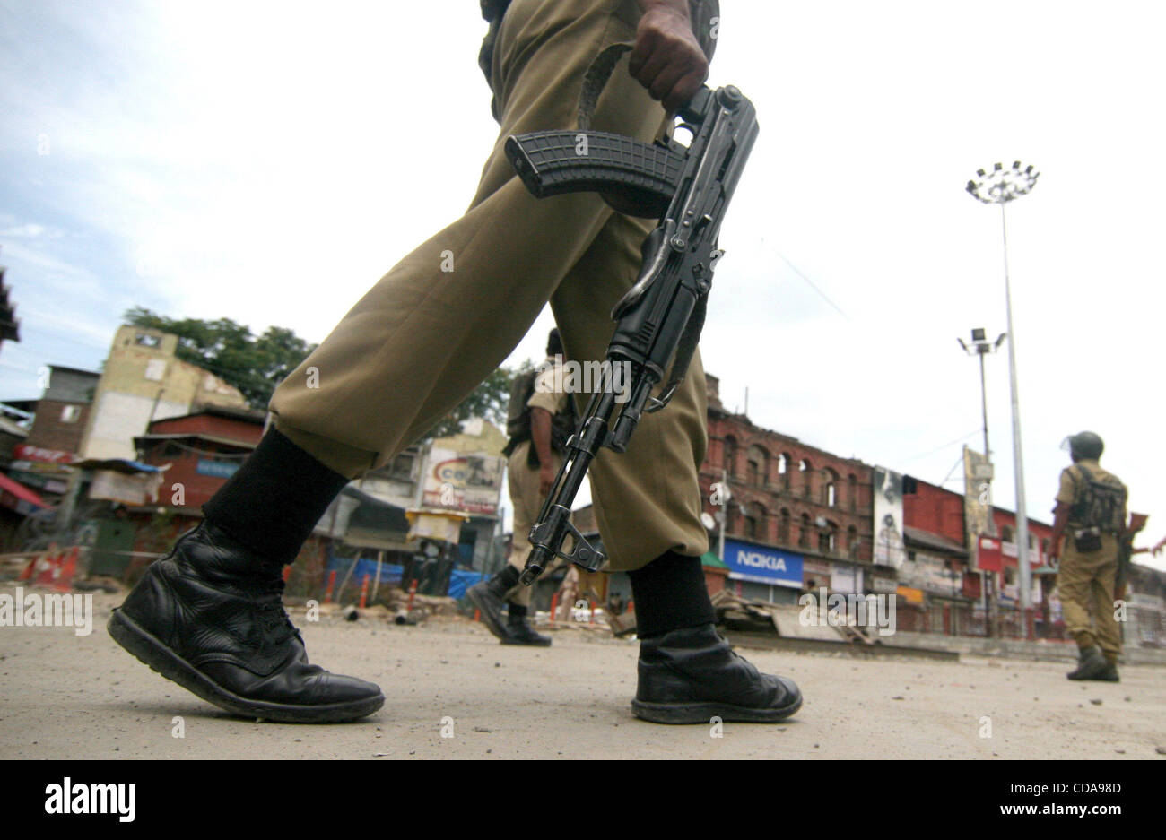 Indian paramilitary vehicles hi-res stock photography and images - Alamy