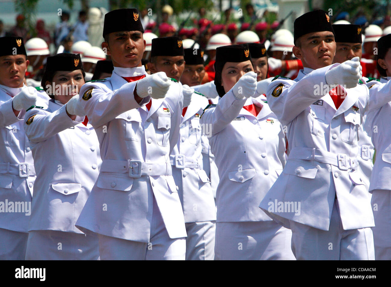 A group student from national flag group during a flag raising mark the ...