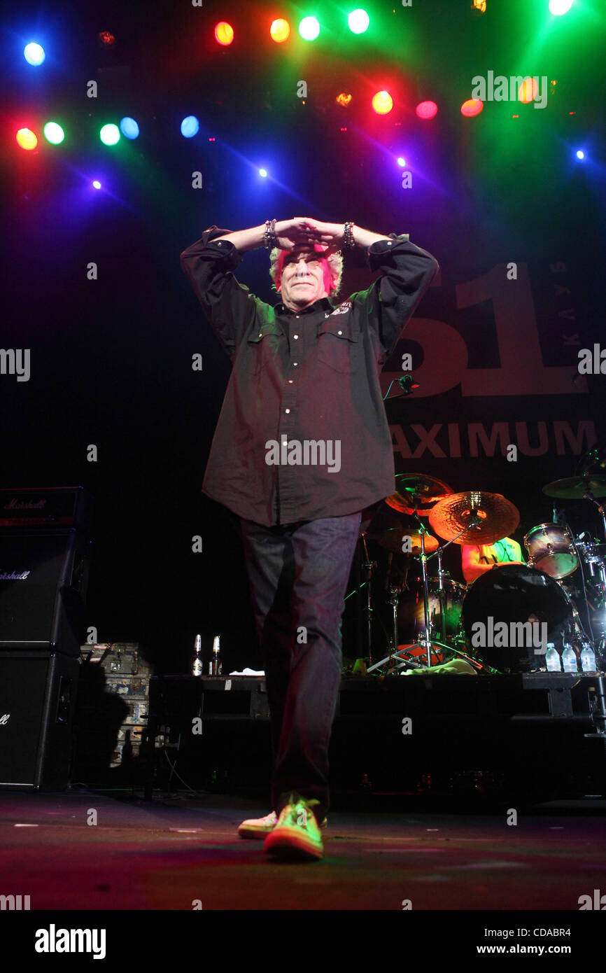 Scottish rock band Nazareth performing live in Moscow. Pictured ...