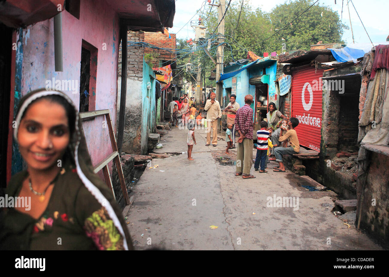 Street Scene of the Kathputli Colony In Delhi. Kathputli Colony ...