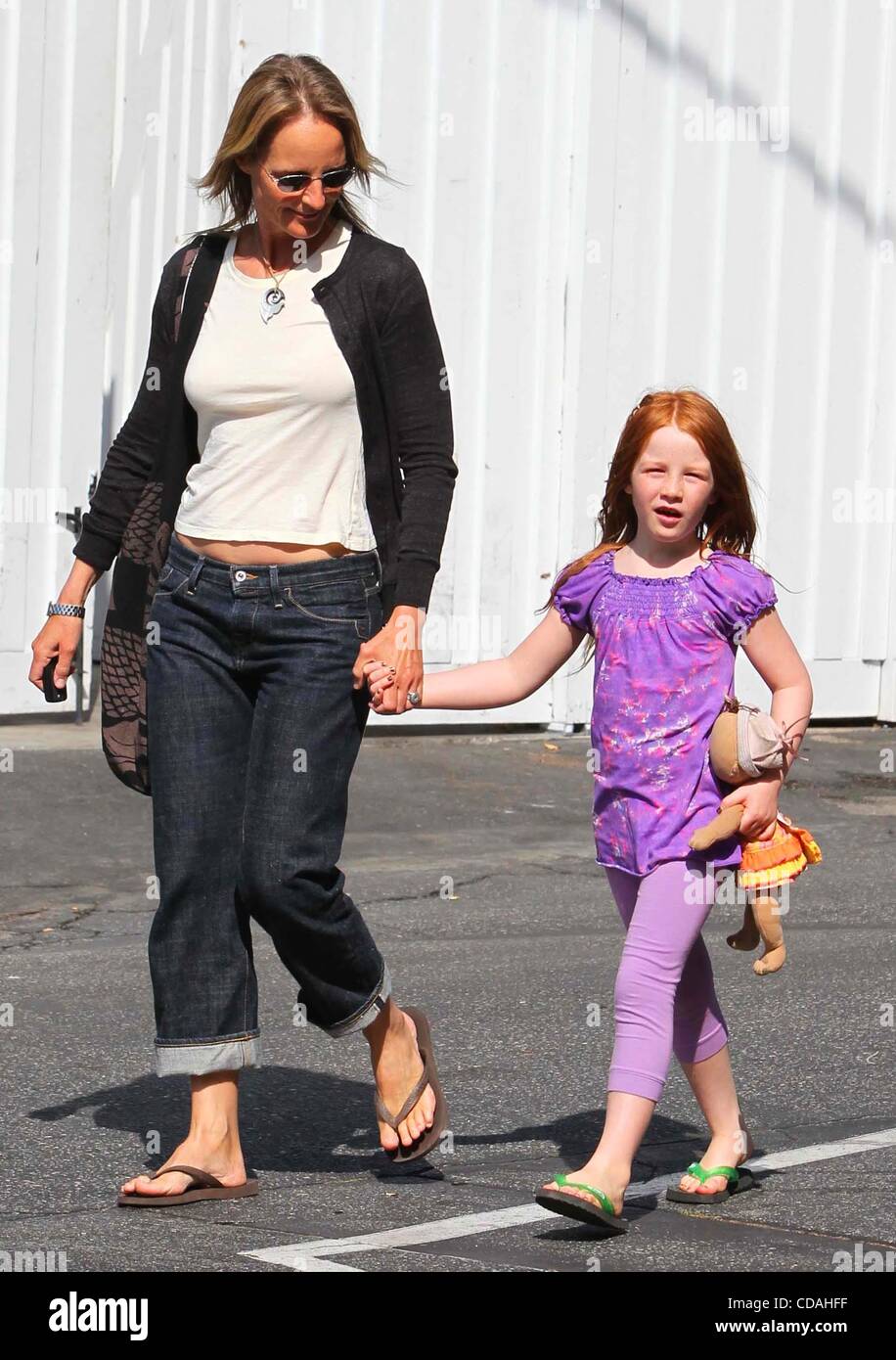 Aug. 30, 2010 - Los Angeles, California, U.S. - HELEN HUNT and daughter ...
