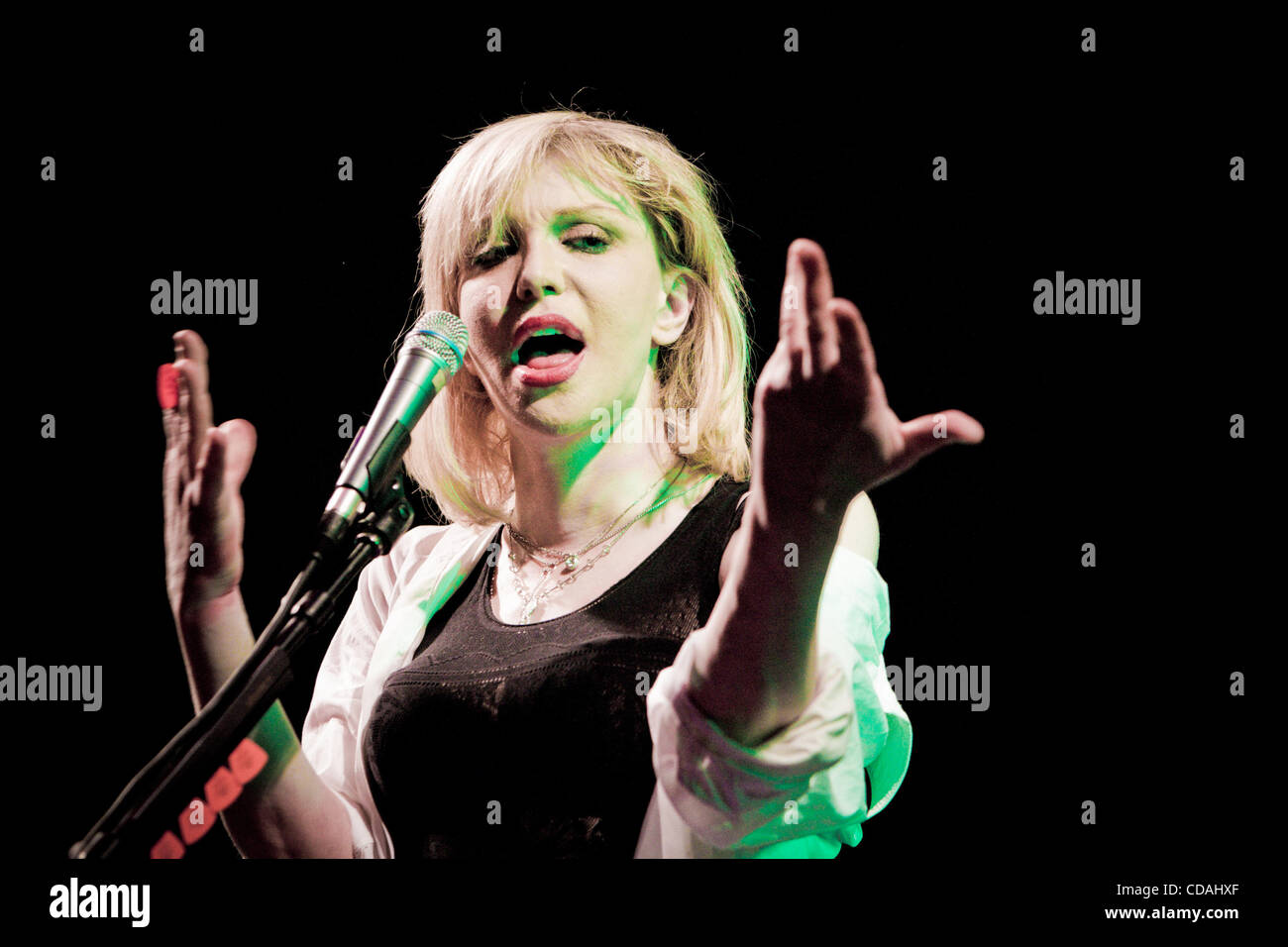 Courtney love band hole performs hi-res stock photography and images ...