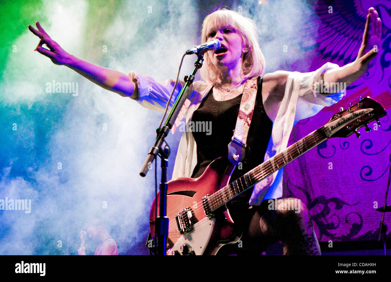 Courtney love band hole performs hi-res stock photography and images ...