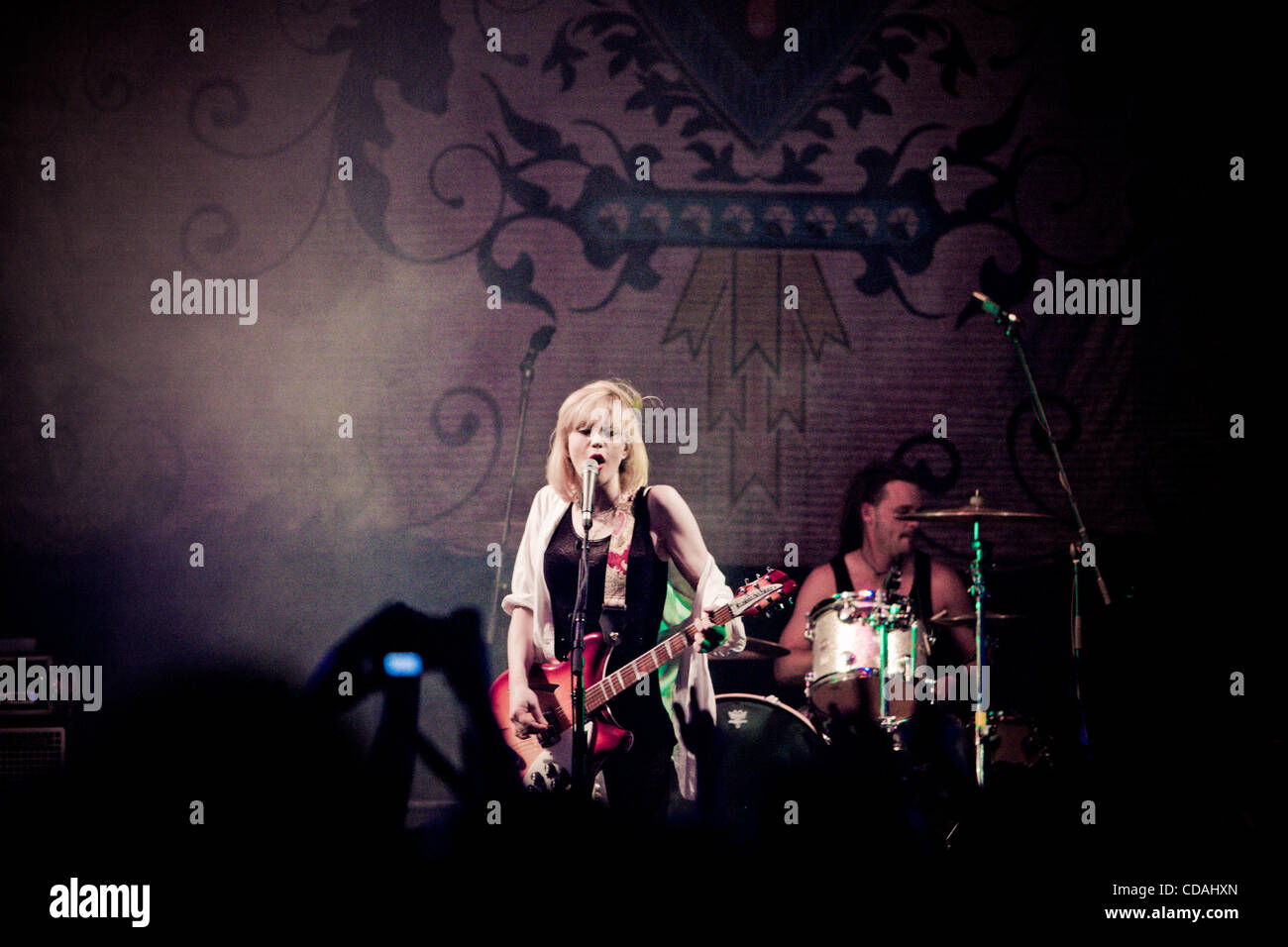 Courtney love band hole performs hi-res stock photography and images ...