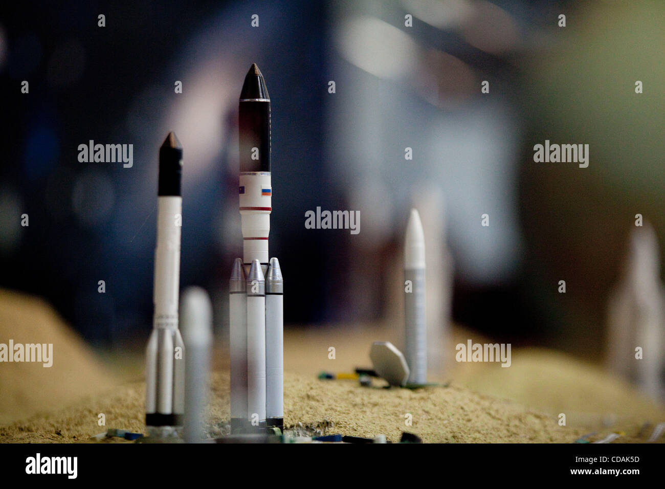 Sep 03, 2010 - Baikonur, Kazakhstan - Baikonur cosmodrome model of ...