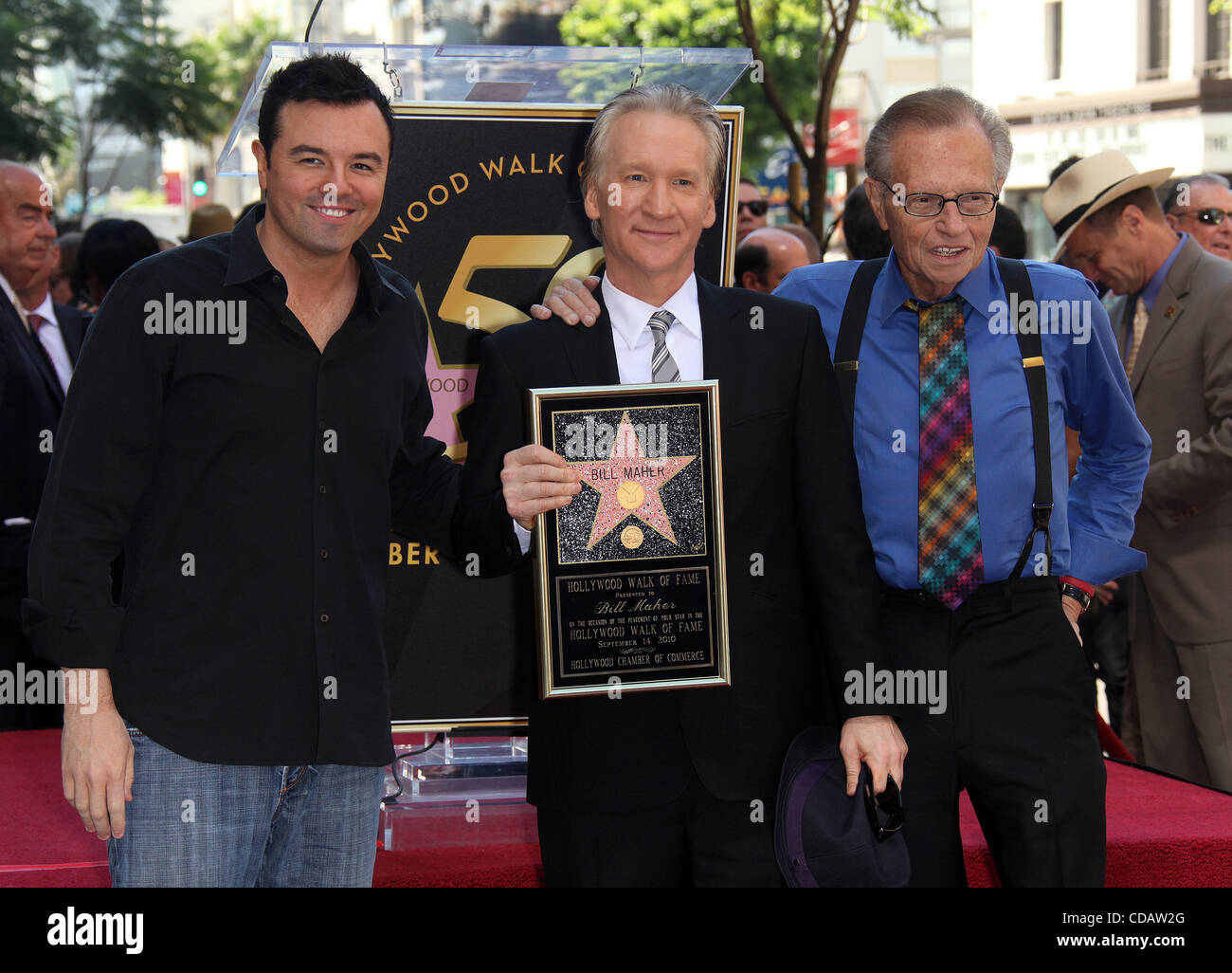 Sep 14, 2010 - Hollywoodwood, California, USA - LARRY KING & Actor SETH ...