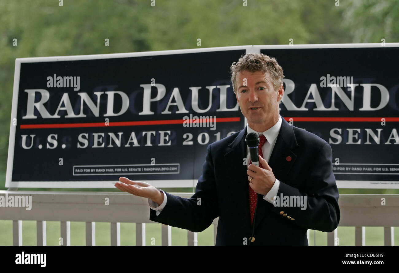 Tea Party Republican Senate nominee RAND PAUL speaks at a campaign ...