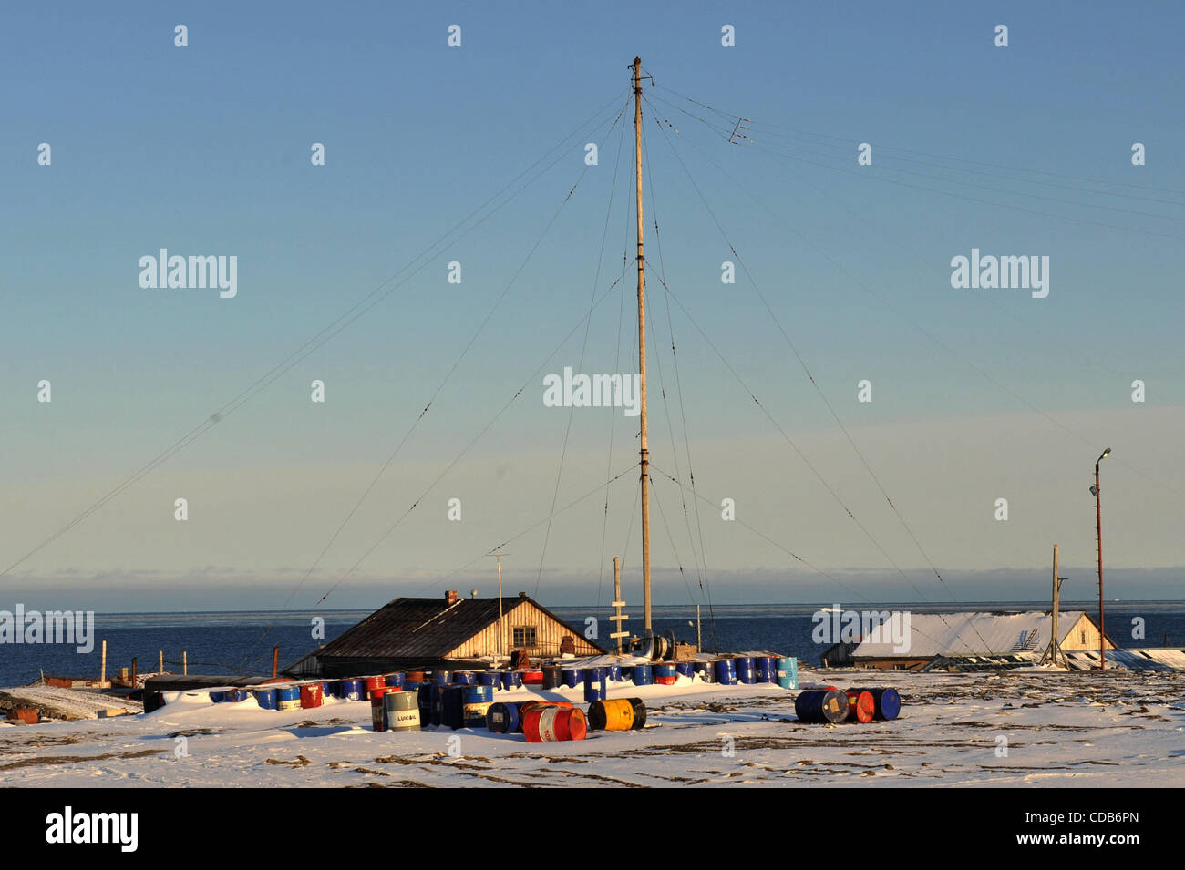 Russian polar station chelyuskin cape hi-res stock photography and ...