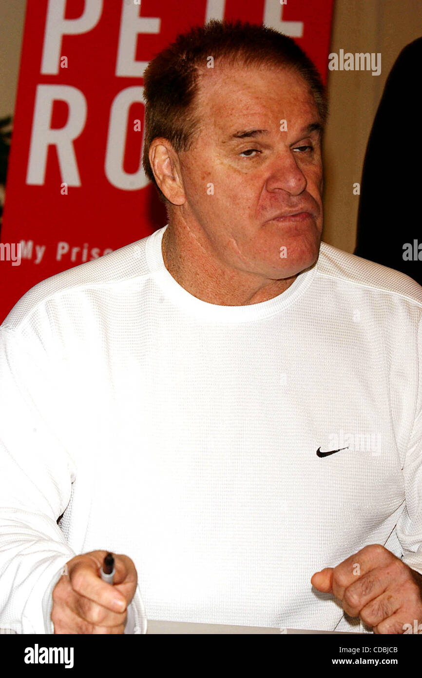 K34802AR.PETE ROSE BOOK SIGNING OF ''MY PRISON WITHOUT BARS'' BOOKENDS ...