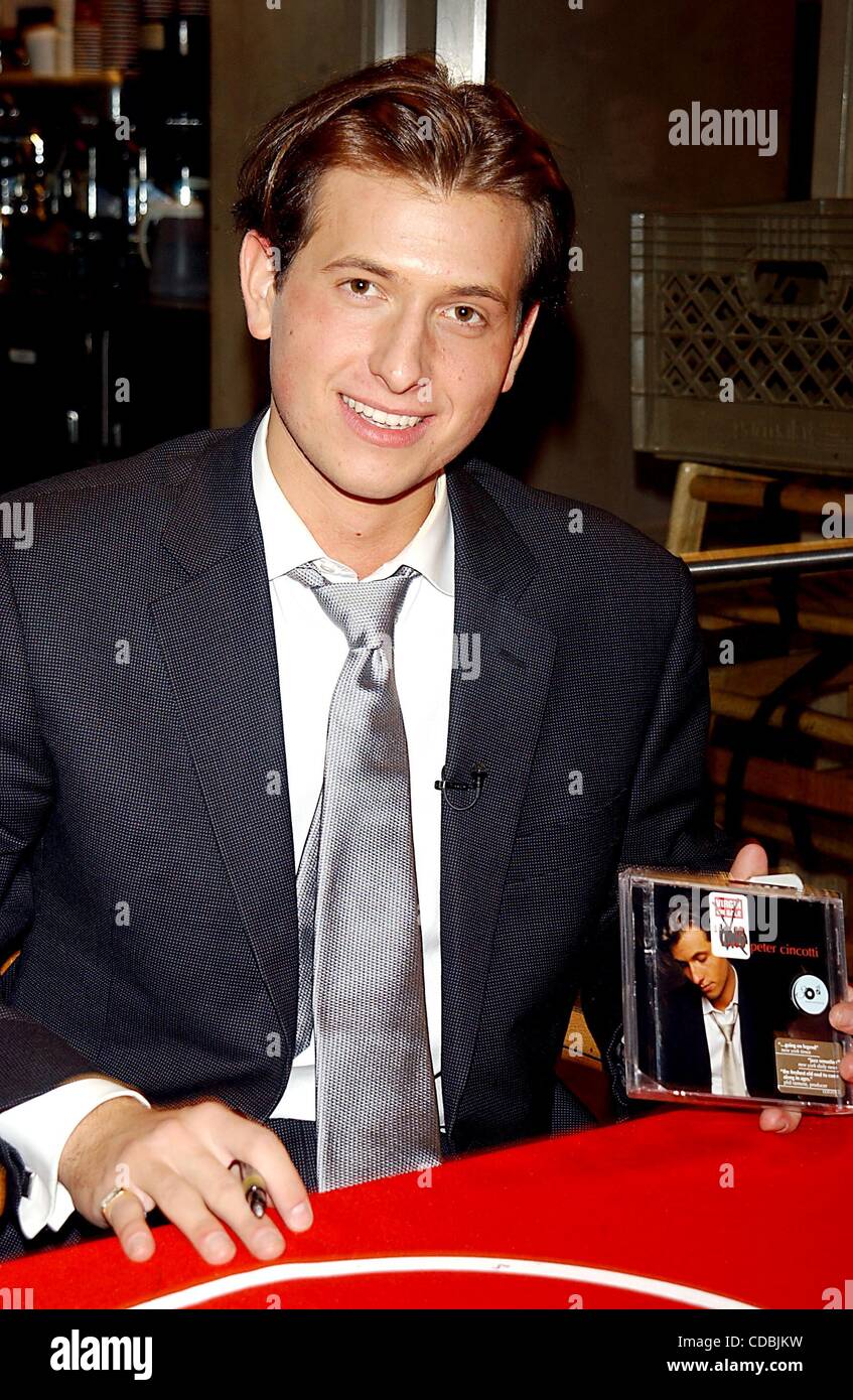 K29550AR SD0311.POP/JAZZ RECORDING ARTIST ''PETER CINCOTTI'' TO PERFORM ...