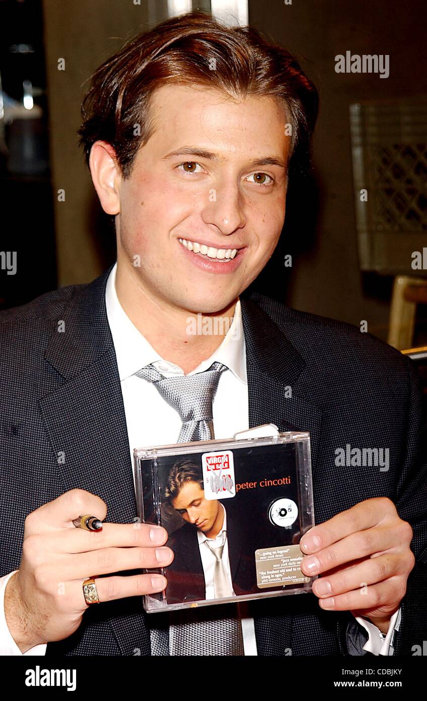 K29550AR SD0311.POP/JAZZ RECORDING ARTIST ''PETER CINCOTTI'' TO PERFORM ...