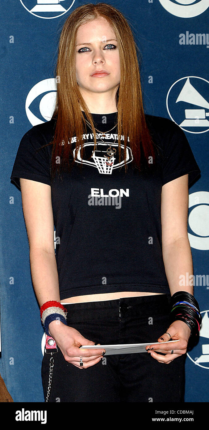 Avril Lavigne 2002 Grammy Win