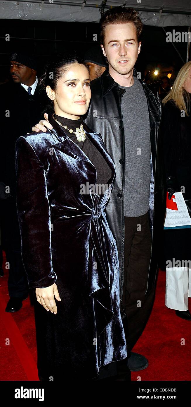 SALMA HAYEK ED NORTON.K28081AR SD1216.25TH HOUR-WORLD PREMIERE AT THE ...