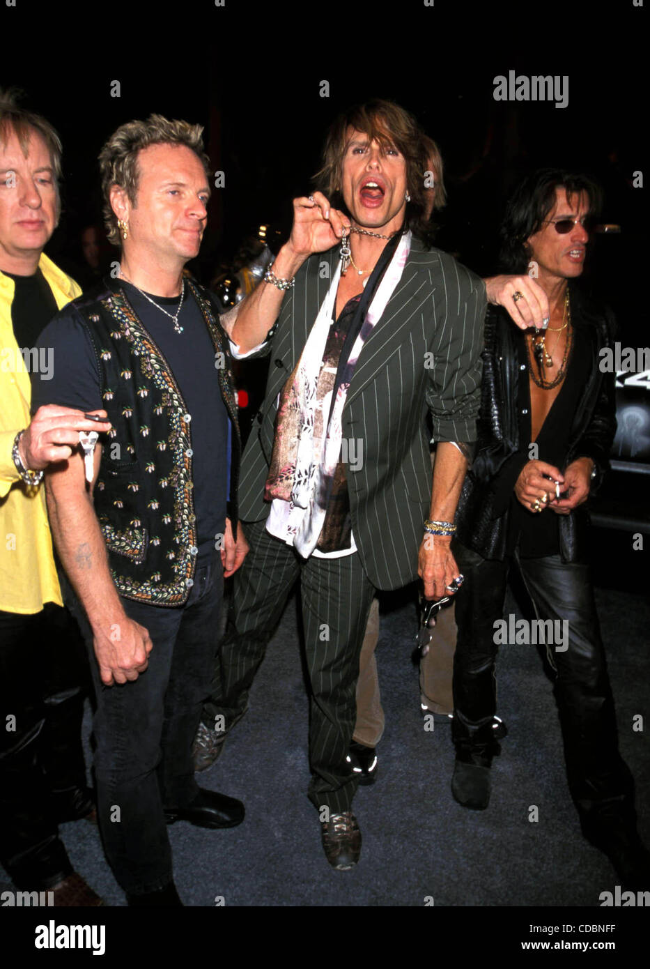 K22233AR.AEROSMITH PRESSER ON THEIR ALBUM COVER ''JUST PUSH PLAY'' AT ...