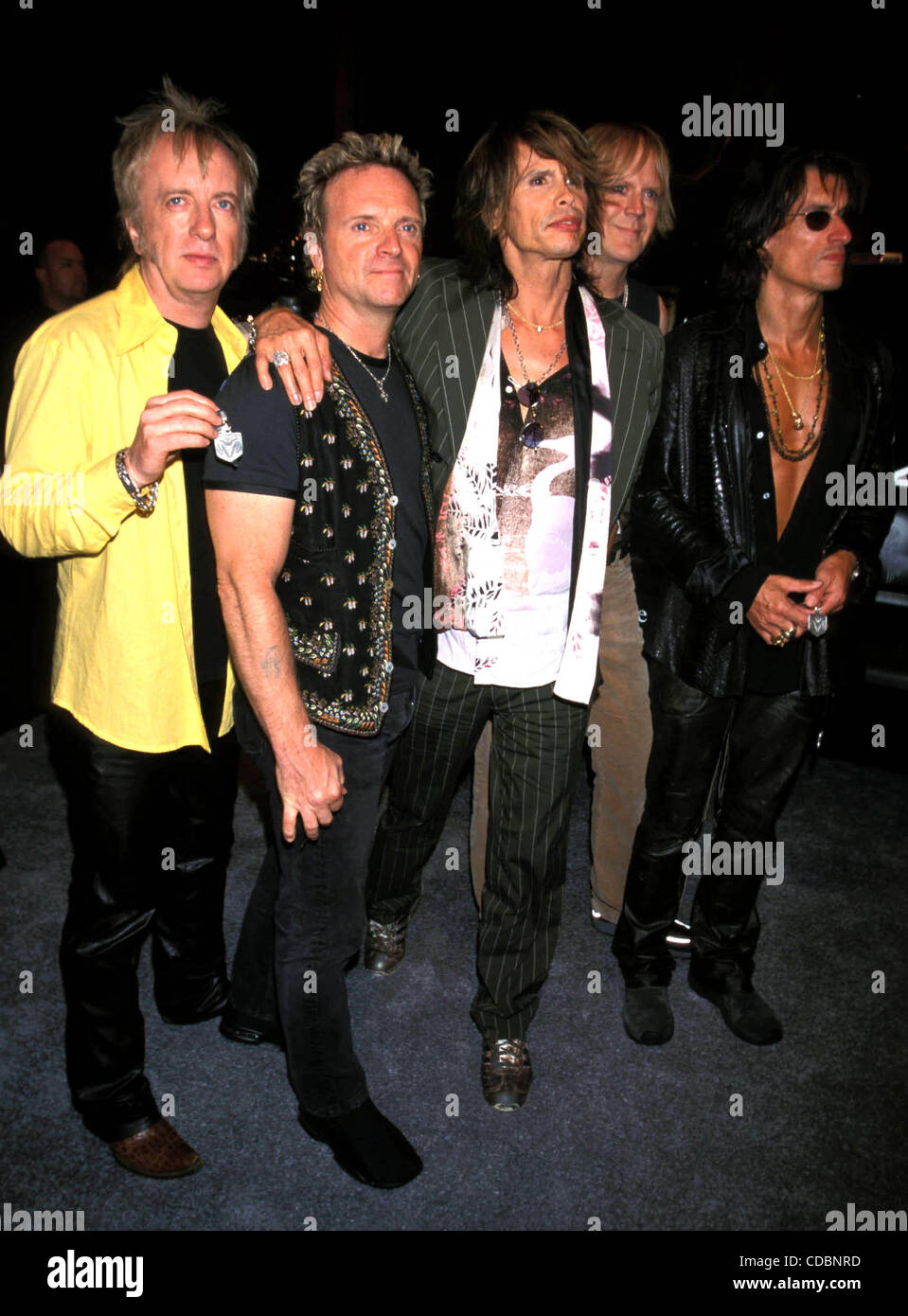K22233AR.AEROSMITH PRESSER ON THEIR ALBUM COVER ''JUST PUSH PLAY'' AT ...