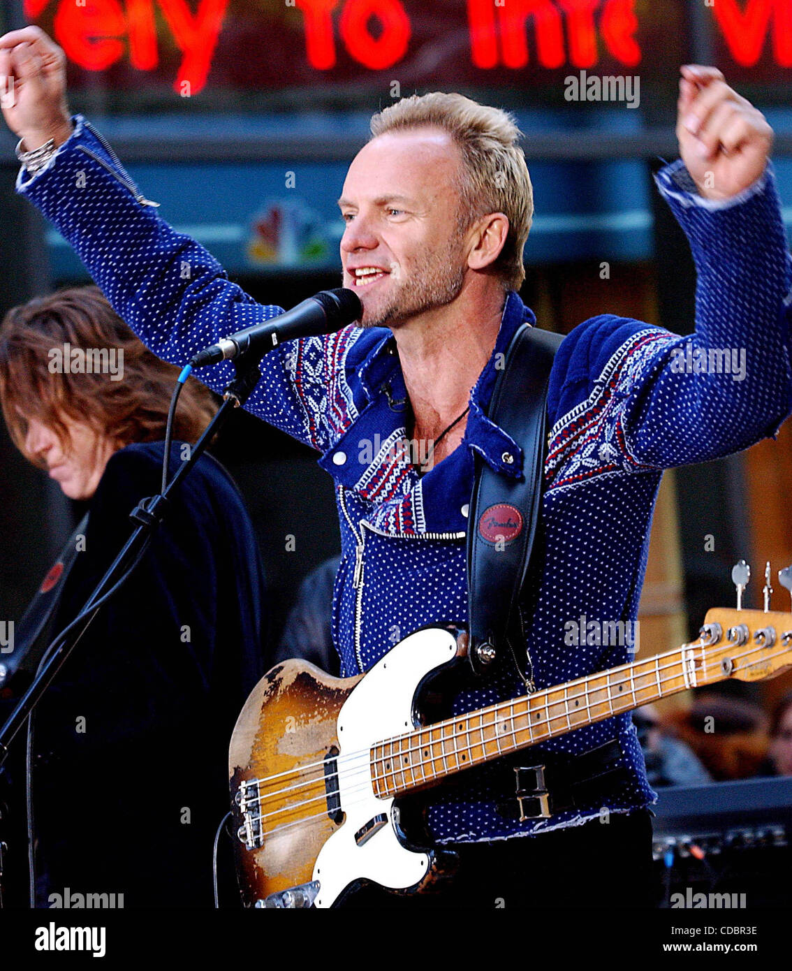 K33202AR .STING PERFORMING ON NBC'S TODAY SHOW AT ROCKEFELLER CENTER IN ...